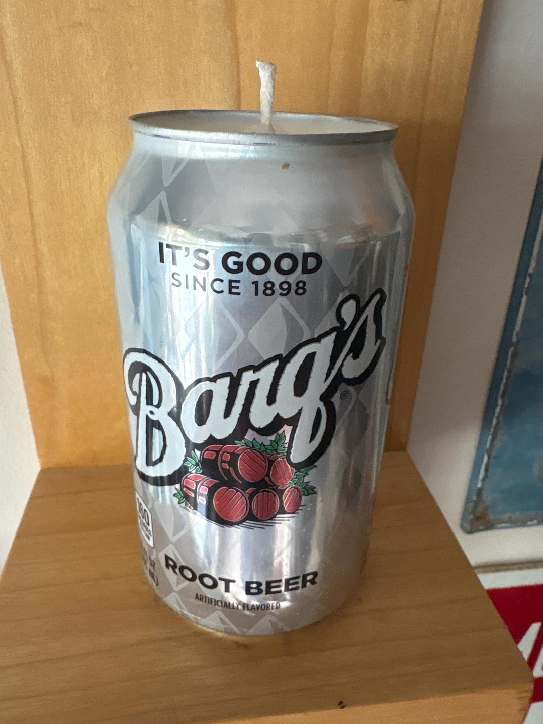 Barq’s Root Beer Soda Can Candle, Root Beer Scent - Etsy