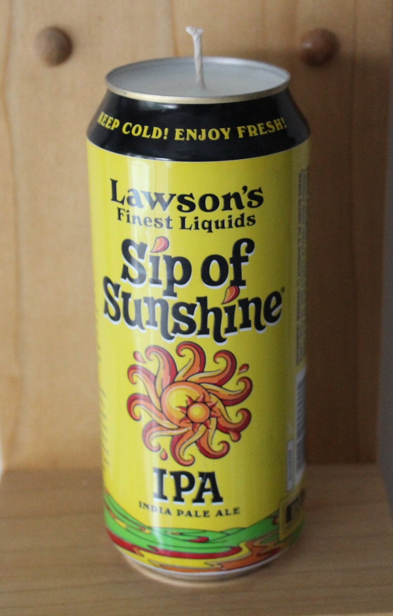 Lawson's sip of Sunshine Ipa Beer Can Soy | Etsy