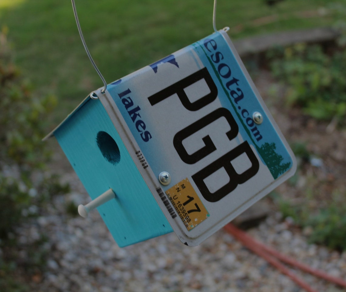 Minnesota 10000 Lakes License Plate Birdhouse - Etsy