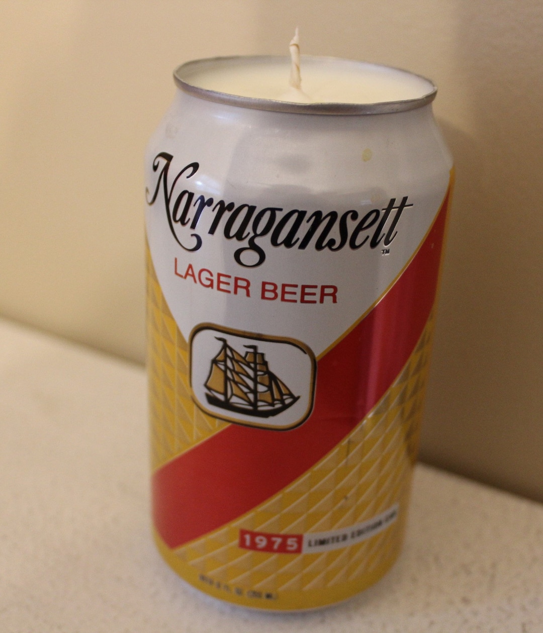 Narragansett "1975" Beer Can Soy Candle, Vanilla Scent - Etsy