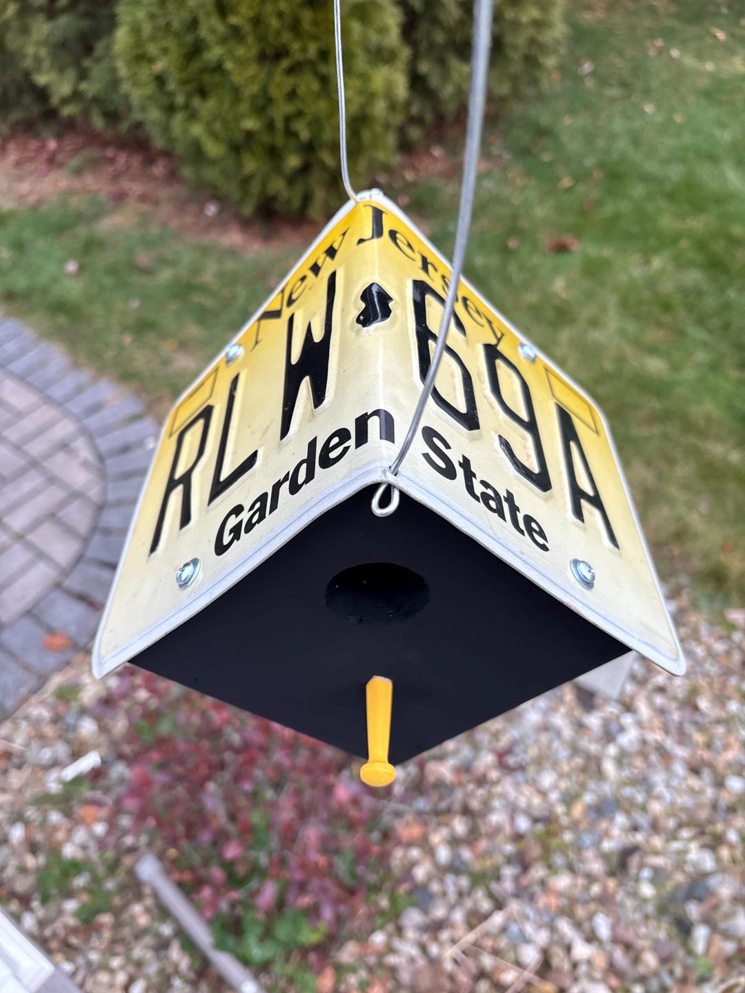New Jersey "garden State" License Plate Birdhouse - Etsy