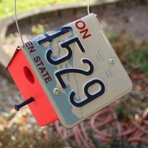 Washington evergreen State License Plate Birdhouse - Etsy