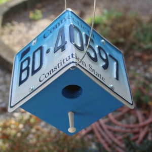 Connecticut constitution State License Plate Birdhouse - Etsy