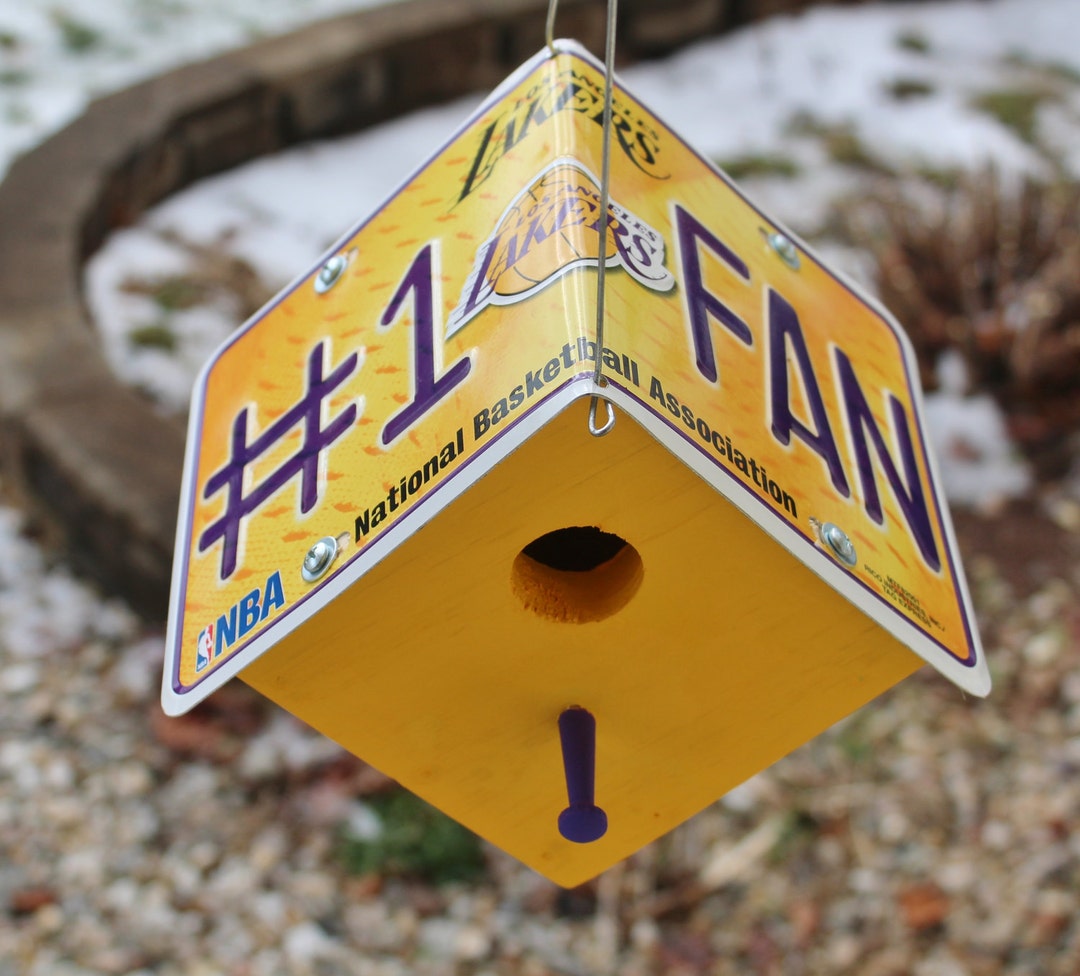 Los Angeles Lakers License Plate Birdhouse - Etsy