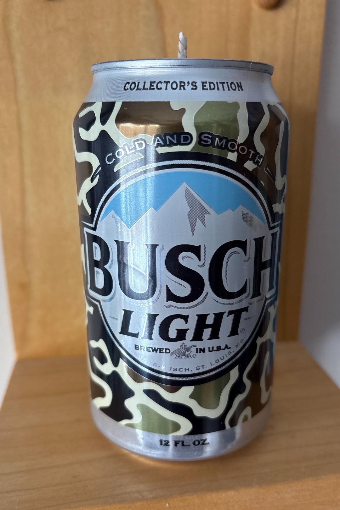 Busch Light Collectors Edition Camo Beer Can Candle, Soy Wax, Pine ...