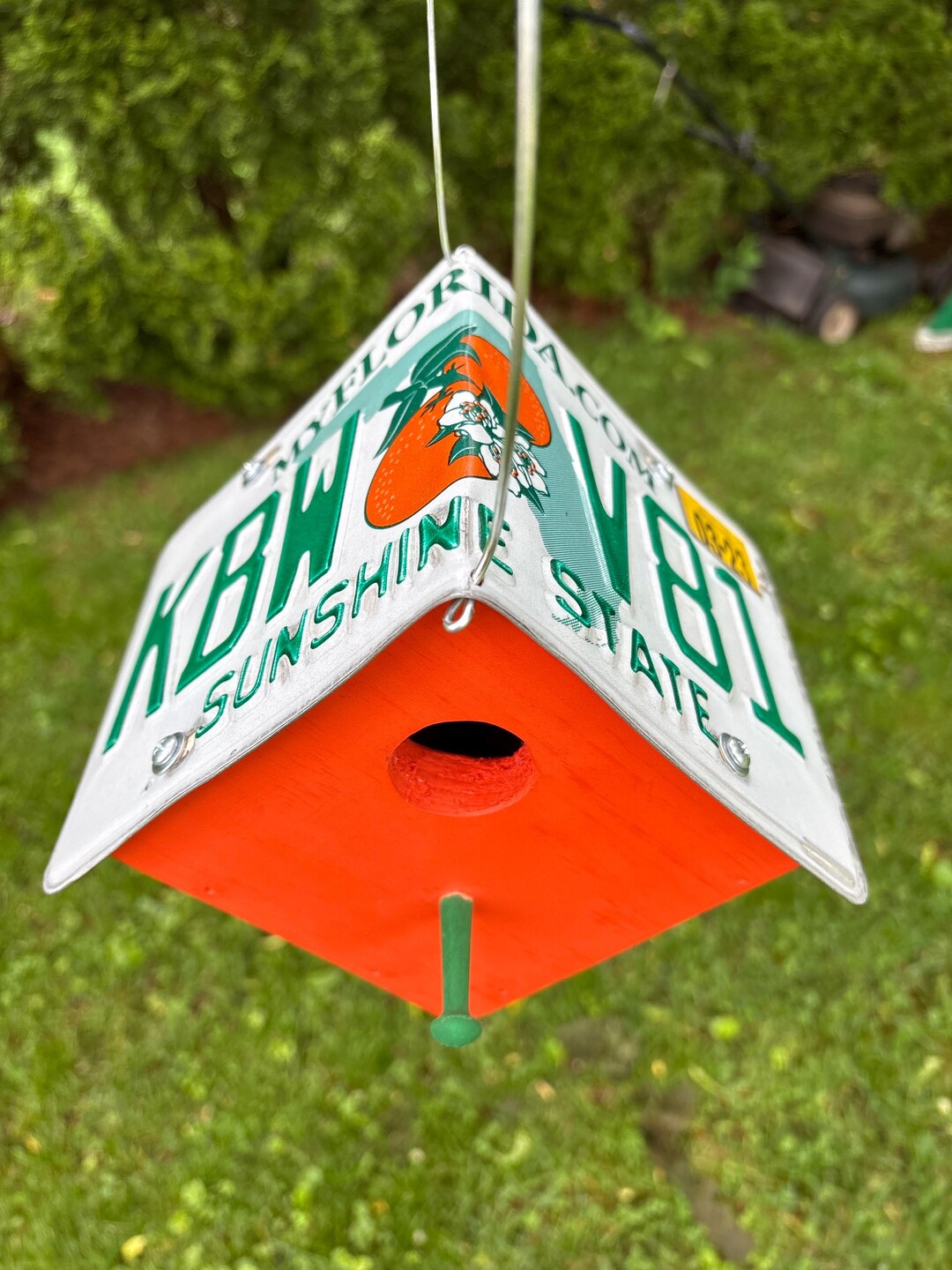 Florida "sunshine State" License Plate Birdhouse - Etsy