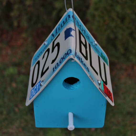 Minnesota 10000 Lakes License Plate Birdhouse | Etsy