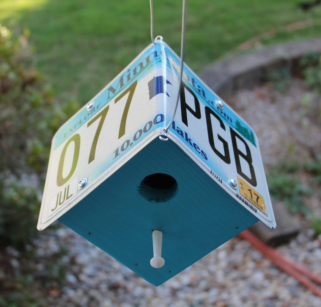 Minnesota 10,000 Lakes License Plate Birdhouse - Etsy