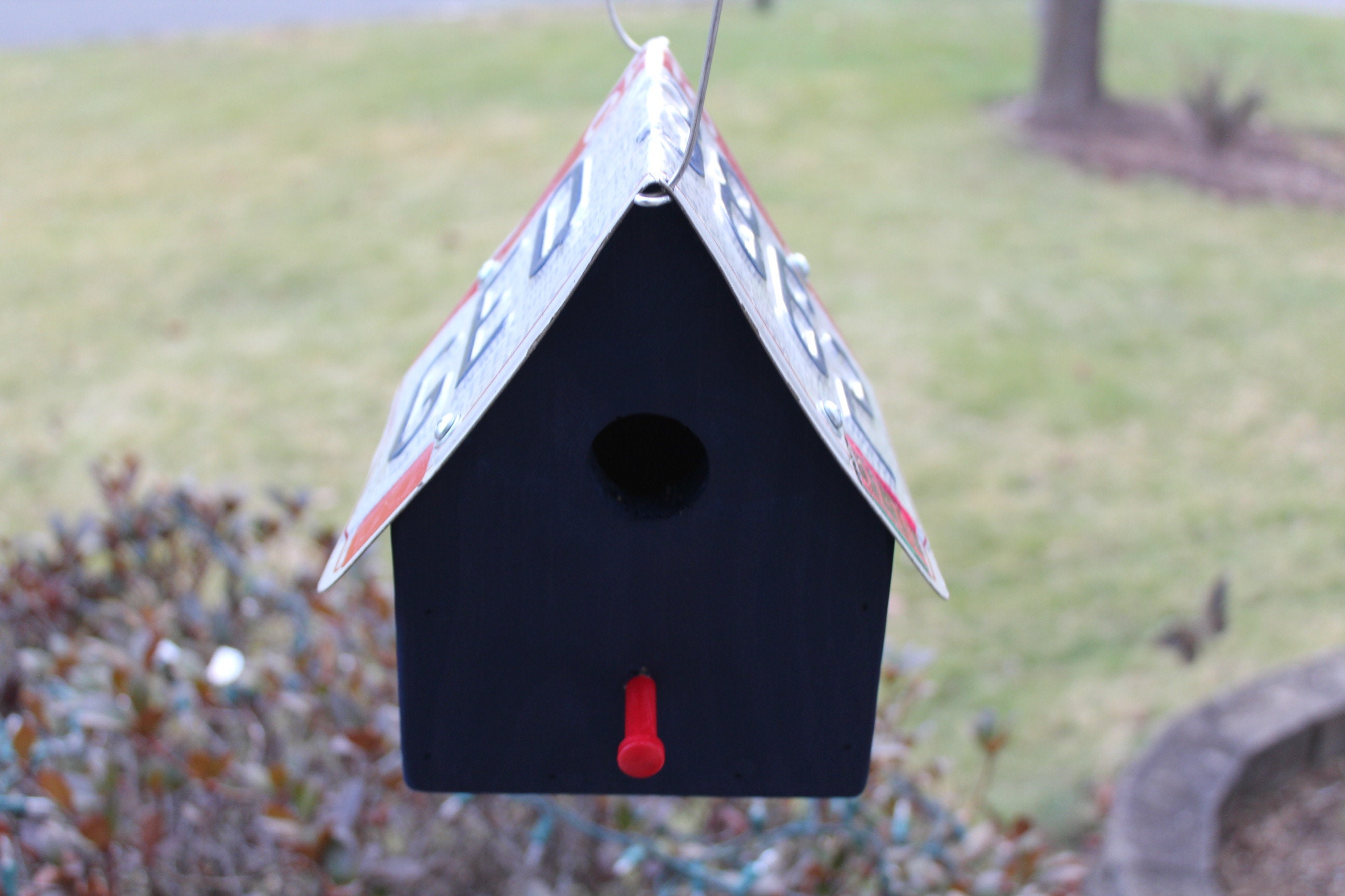 Ohio "birthplace of Aviation" License Plate Birdhouse - Etsy