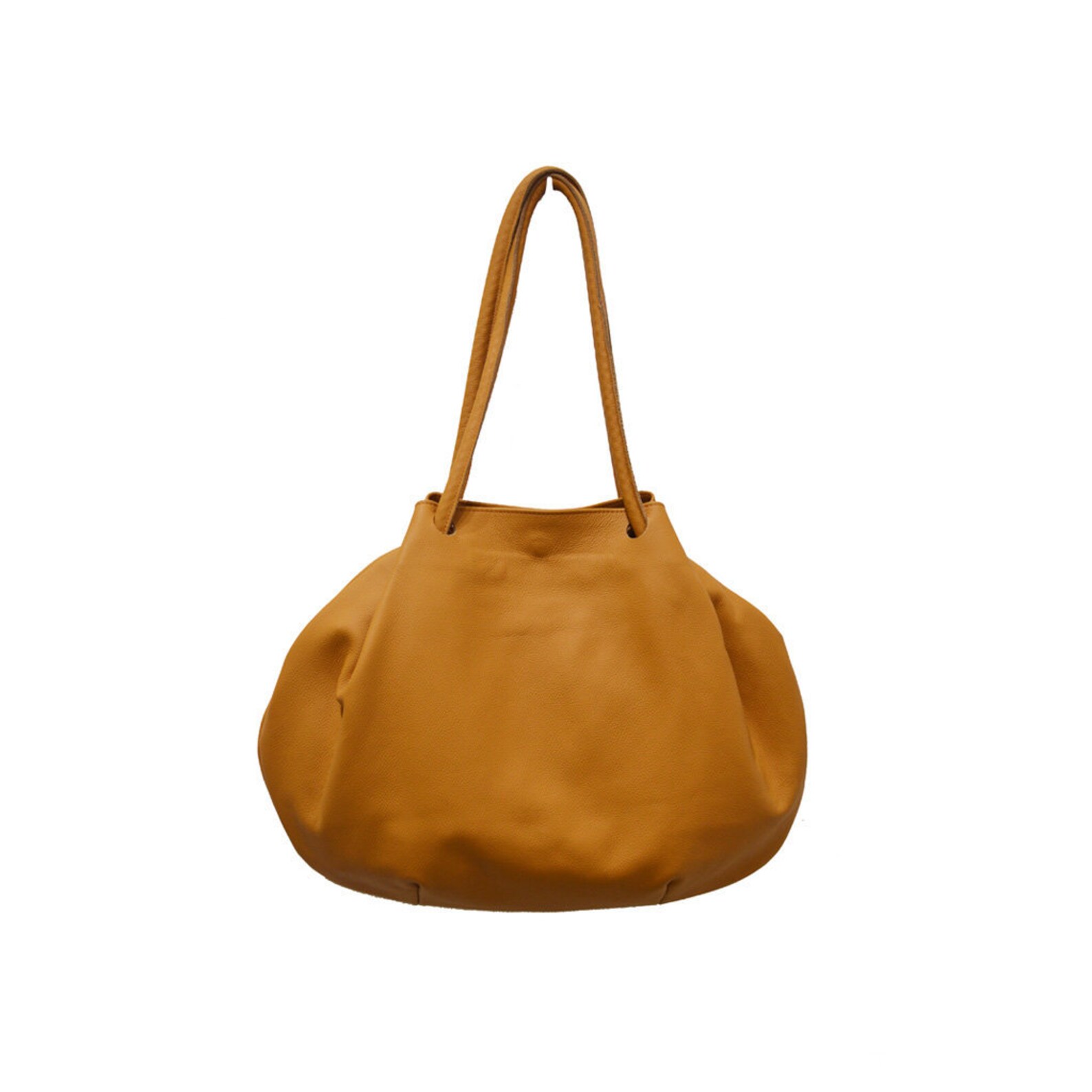 Mustard Tote Leather Bag/leather Bag/handmade Leather Bag/shoulder Bag ...