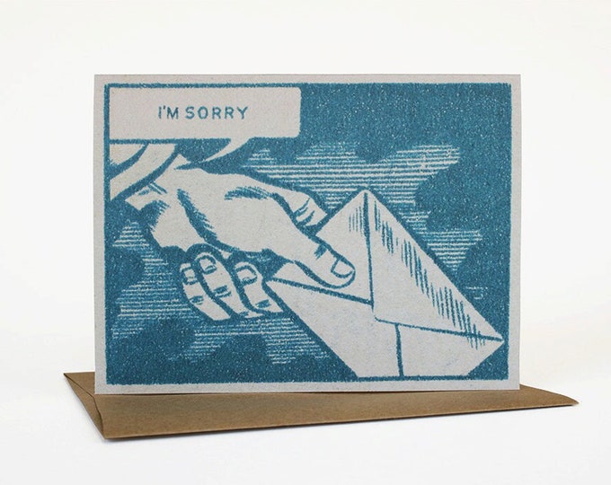 Time to Say Sorry Card, I'm Sorry Card, Apology Card, Quirky Card ...
