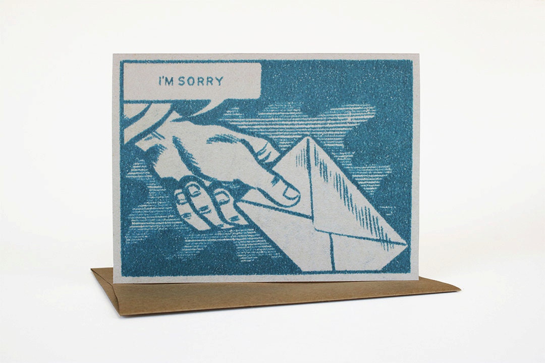 Time to Say Sorry Card I'm Sorry Card Apology Card - Etsy