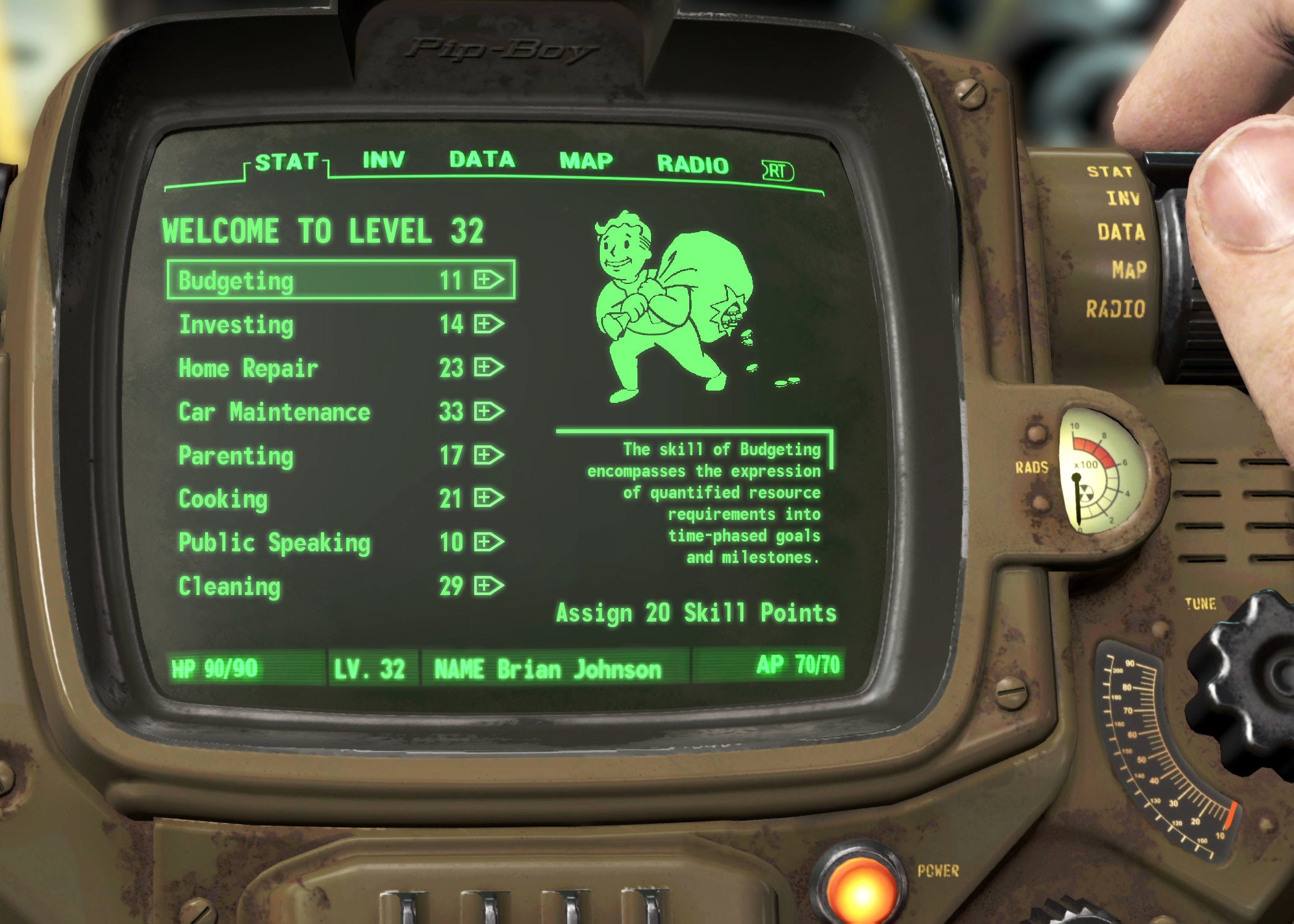 Fallout level Up Personalized Birthday Card - Etsy