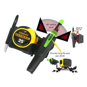 Carpenters Holster-tape Measure, Carpenter Pencil and Sharpie Holder ...