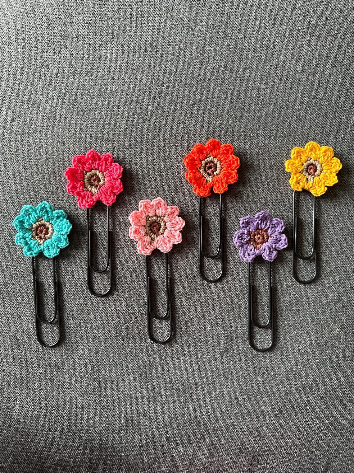Crochet Flower Bookmark / Bouquet Book Marks - Etsy