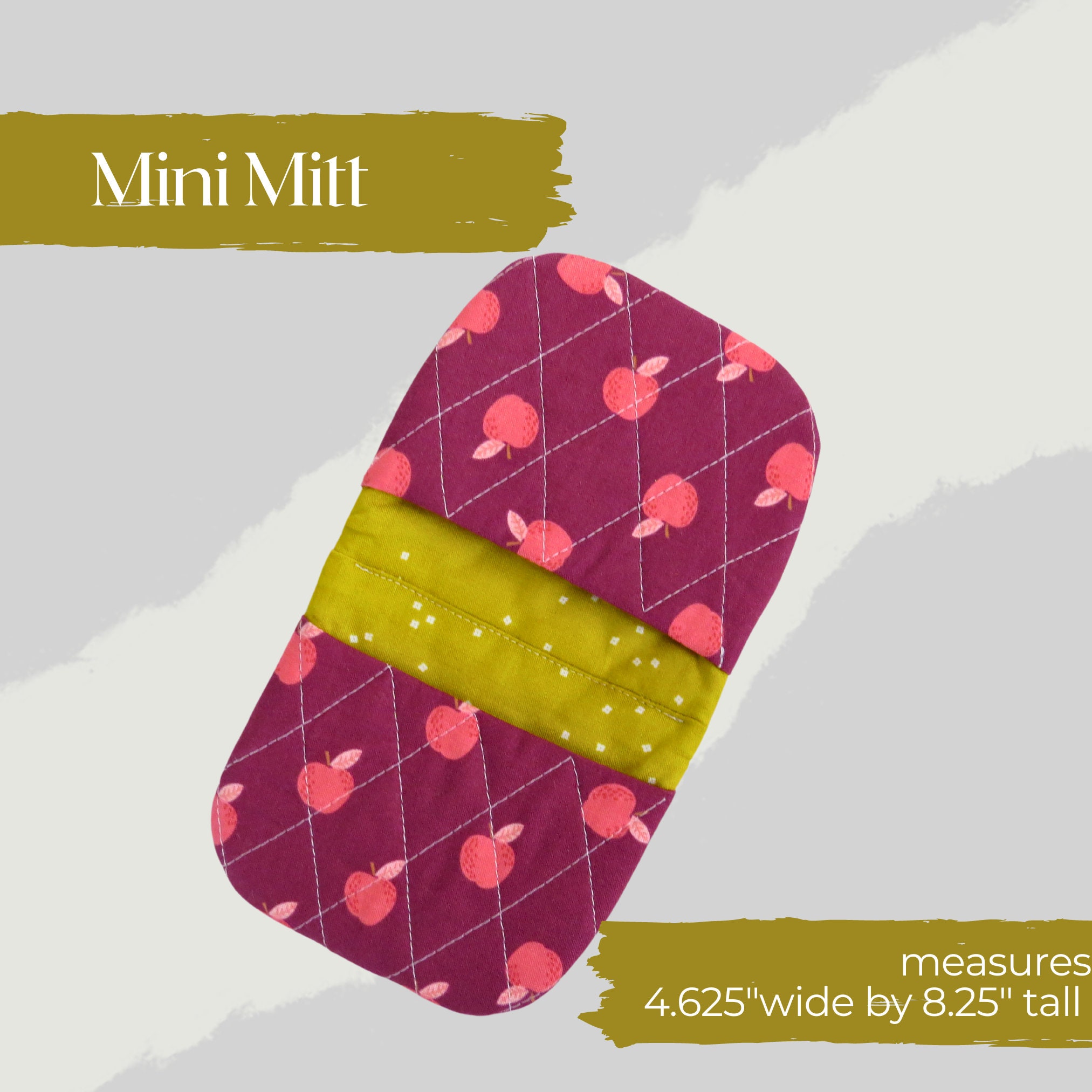 Mini Mitt Citrus Fun Finger Hot Pad Microwave Quilted Potholder ...