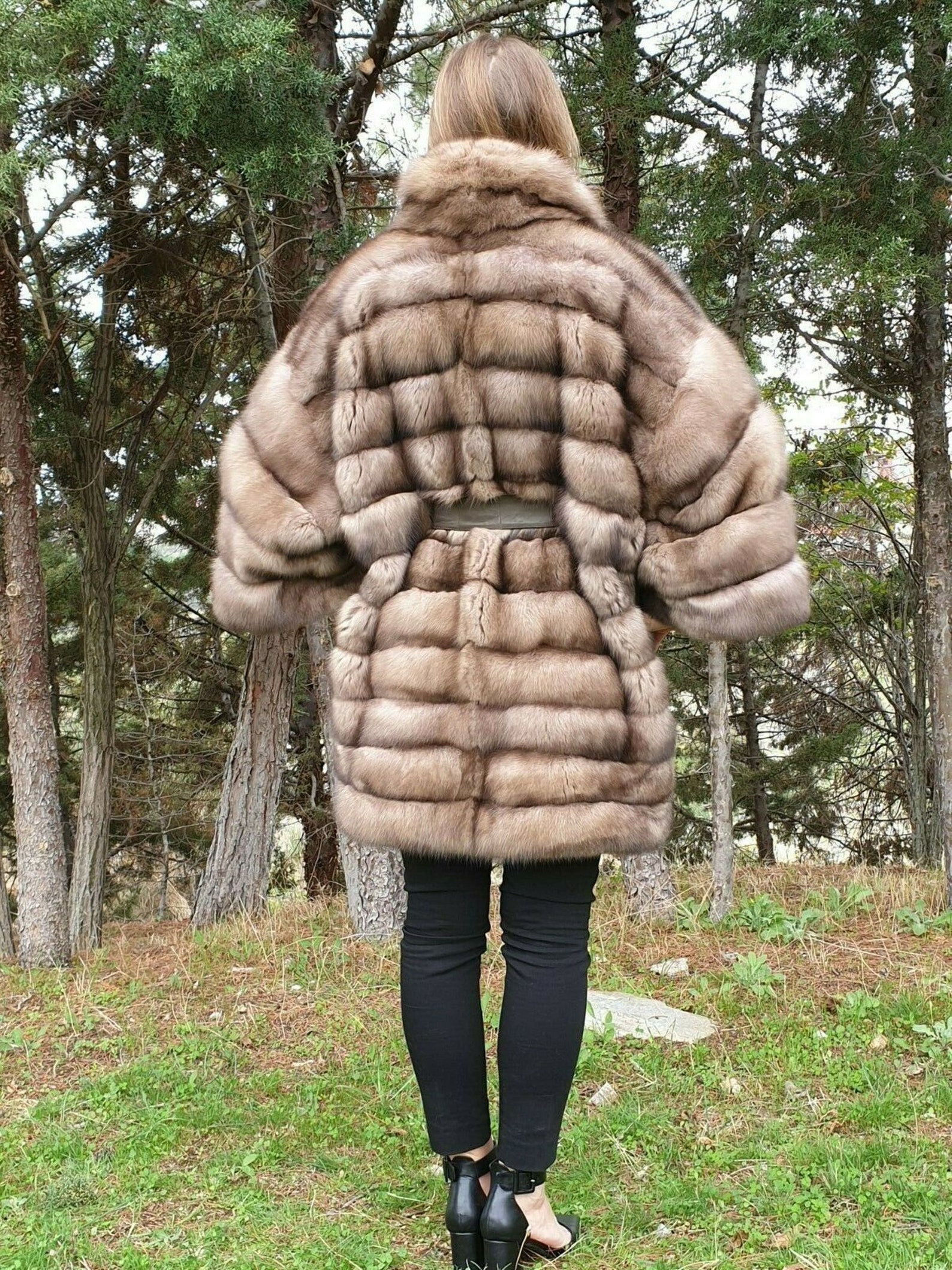 Sable Real New Sobol Fur Coat Jacket Cape Zibeline Mexa - Etsy Hong Kong