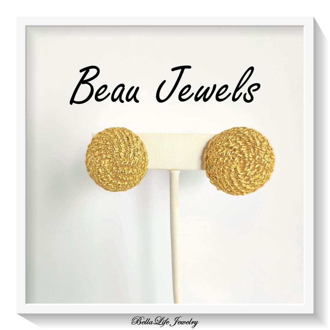 Beau Jewels Round Rope Design Gold Tone Earrings - Etsy