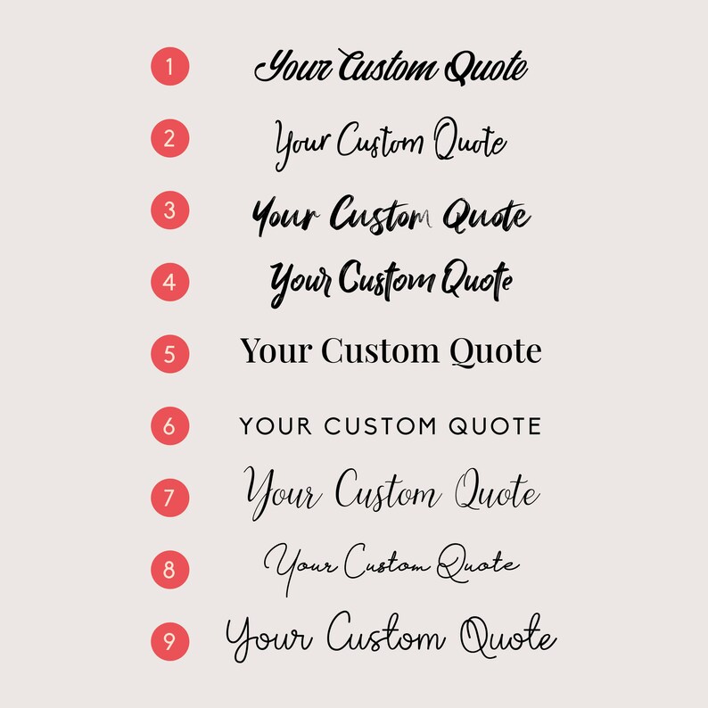 Personalized Quote Print, Downloadable Custom Quote Print, Custom ...