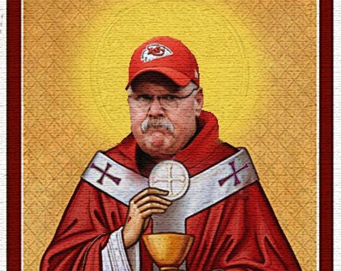 Saint Andy Reid Prayer Candle Kansas City Chiefs - Etsy