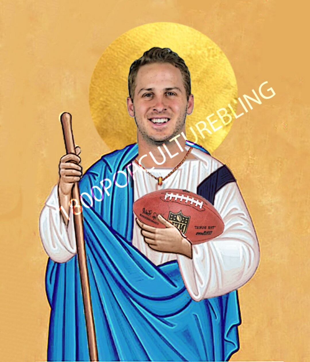 Saint Jared Goff Prayer Candle - Detroit Lions - Etsy