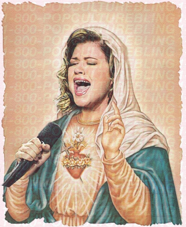 Saint Kelly Clarkson Prayer Candle Pick Your Kelly | Etsy