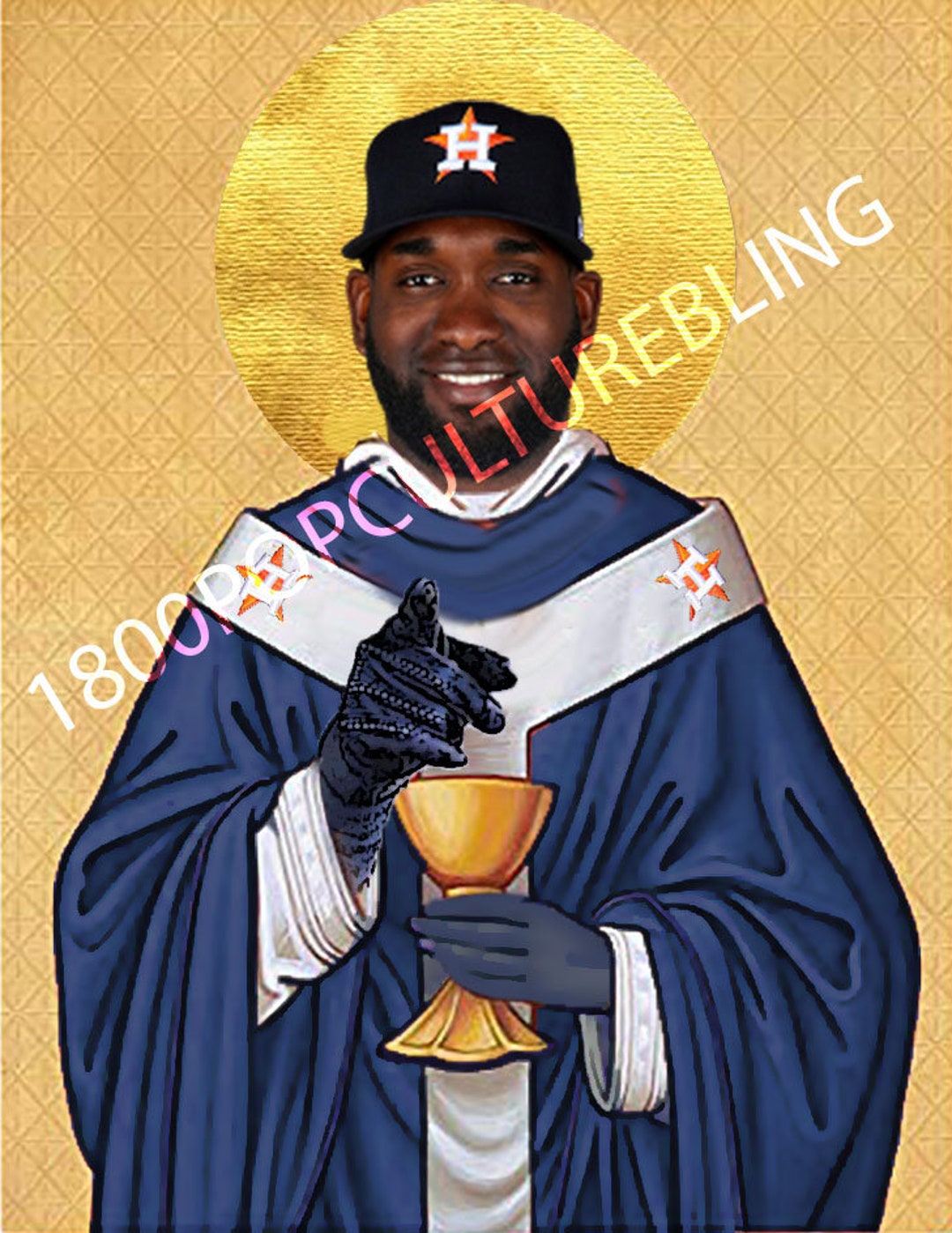 Saint Yordan Álvarez Prayer Candle - Houston Astros - Etsy