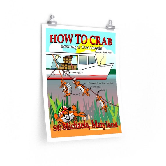 How to Crab Running a Trot Line in St. Michaels MD Premium - Etsy