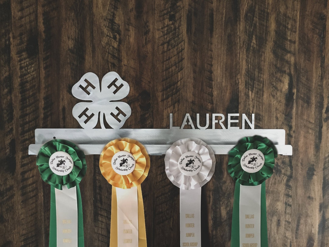 4-H Club Ribbon Holder Display 4-H Medal Hook Stock Show - Etsy