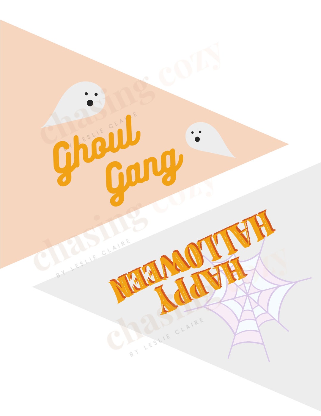 Bandera de banderín imprimible de Halloween, fiesta de Halloween para ...