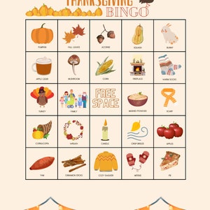 Thanksgiving Bingo Printable, Pink Fall, Friendsgiving Party, Kid’s ...