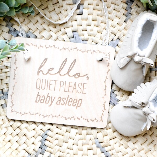 Nap Time Front Door Sign - Etsy