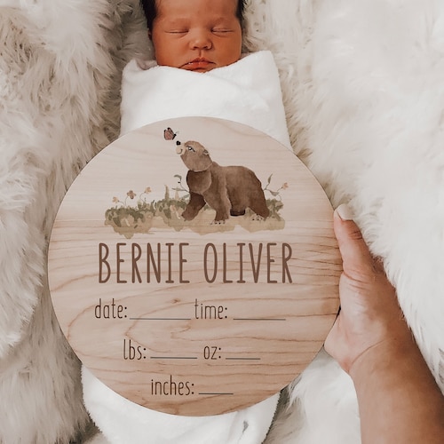 New Baby Sign Baby Announcement Sign Gender Neutral Birth - Etsy