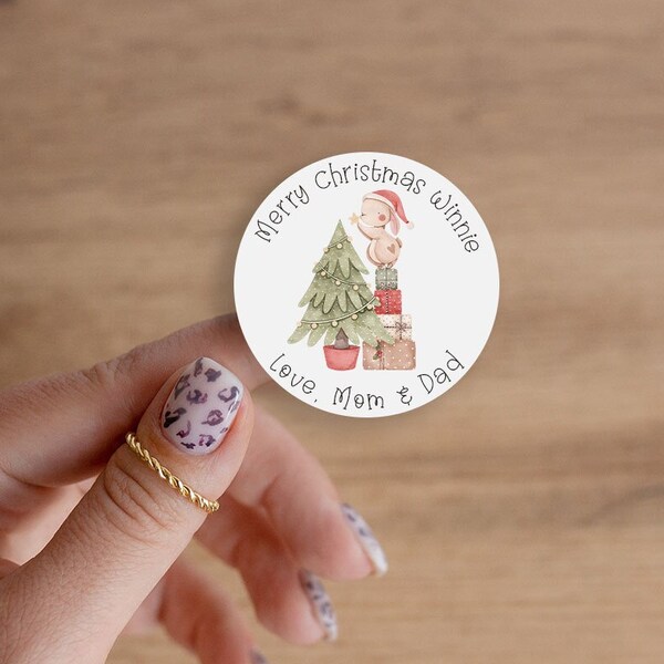 Santa Stickers - Etsy