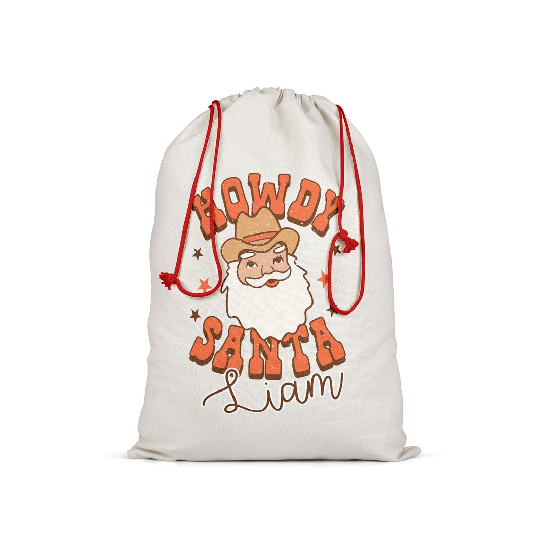 Jumbo Santa Sack, Personalized Christmas Gift Bag, Holiday Toy Sack ...