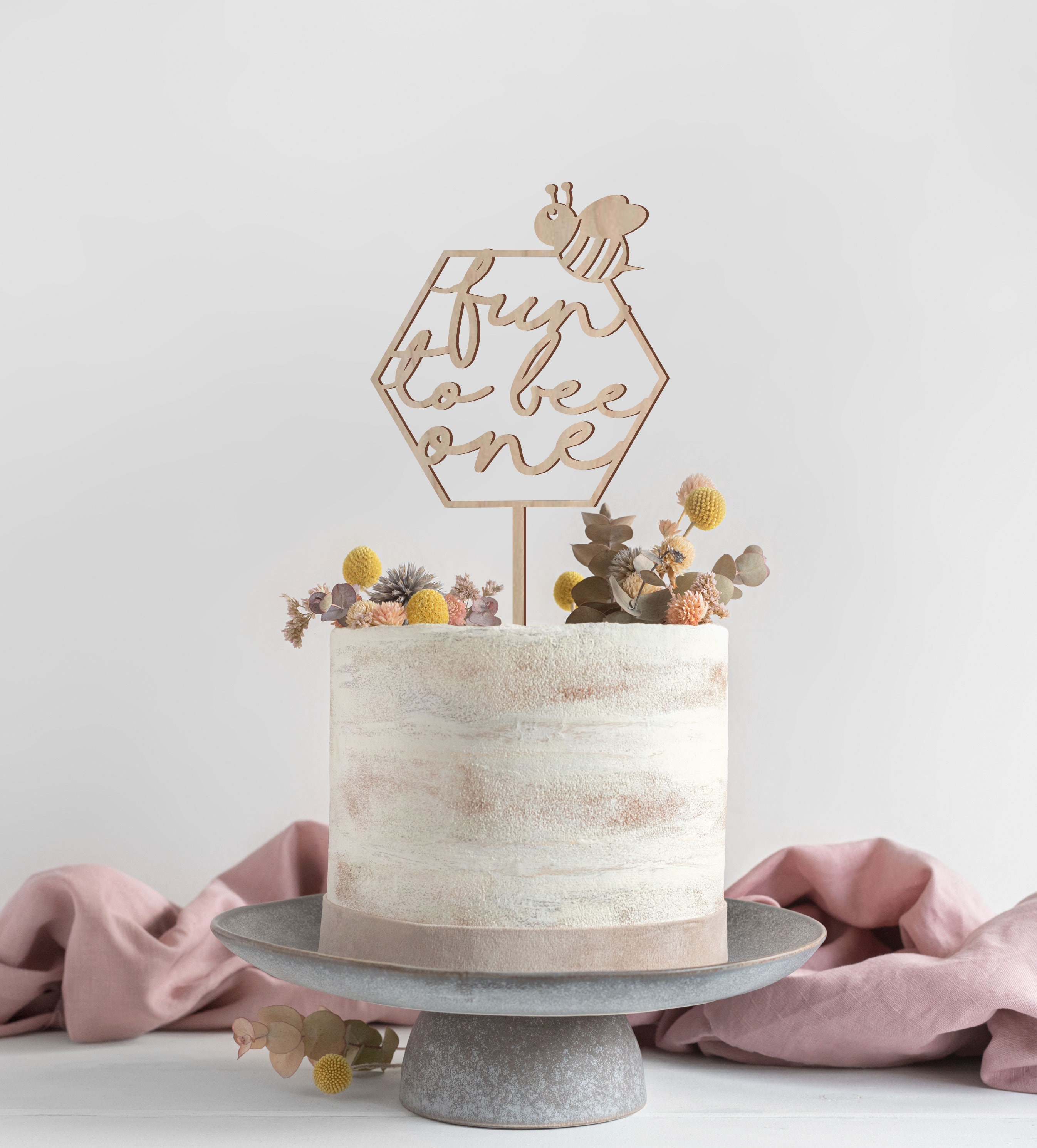 Fun to Bee One Themed Cake Topper for Toddler 1st Birthday | Etsy