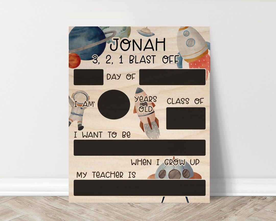 First Day of School Board Sign Reusable 1st Day Chalk Sign Back to ...