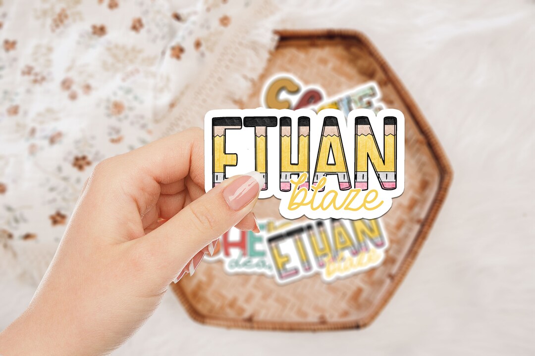 Water Bottle Sticker, Custom Name Decal, Name Stickers for Kids, Vinyl ...