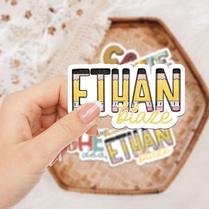 Water Bottle Sticker, Custom Name Decal, Name Stickers for Kids, Vinyl ...