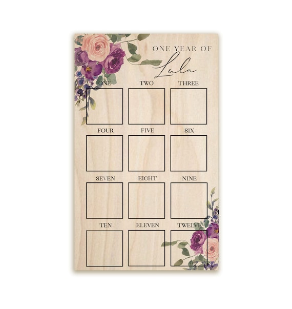 One Year of Baby First Year Board 1st Birthday Picture - Etsy