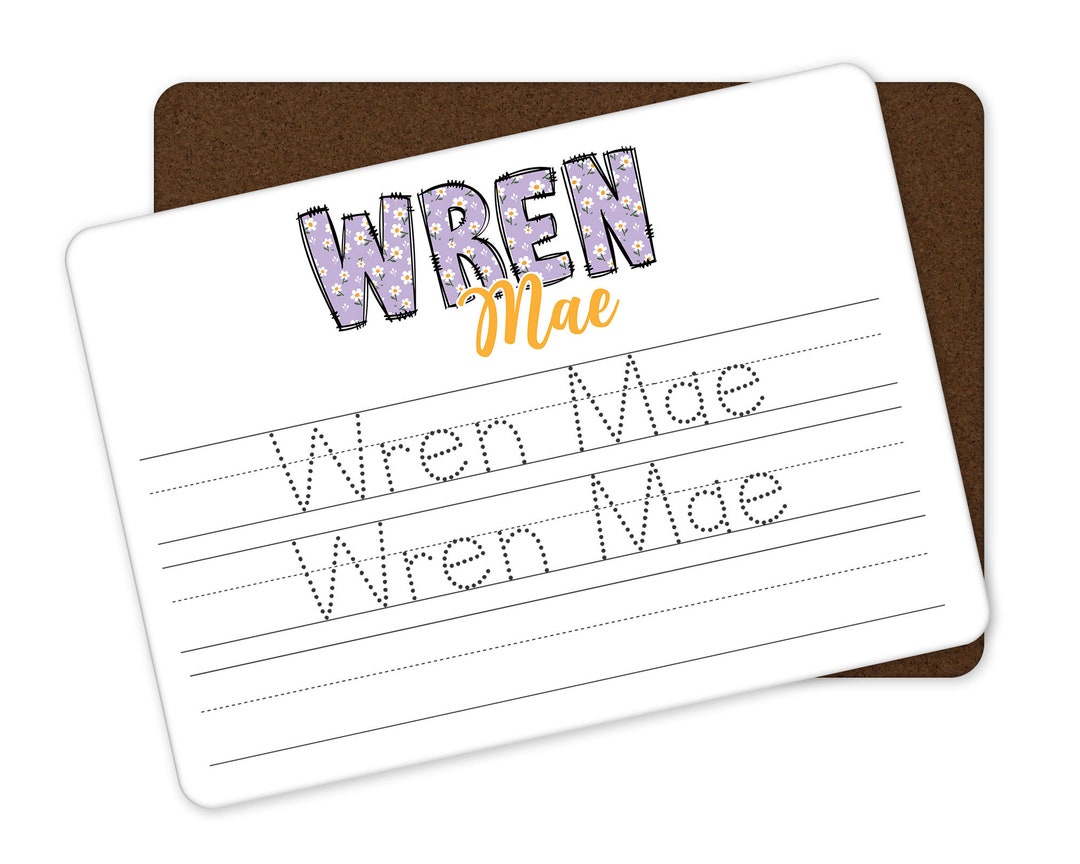 Name Practice Trace Board, I Can Write My Name, Educational Tracing ...