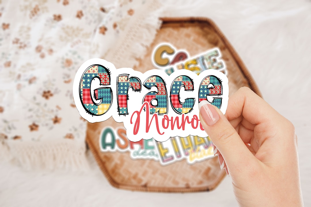 Waterproof Name Decal, Name Labels, Custom Name Decal, Name Stickers ...