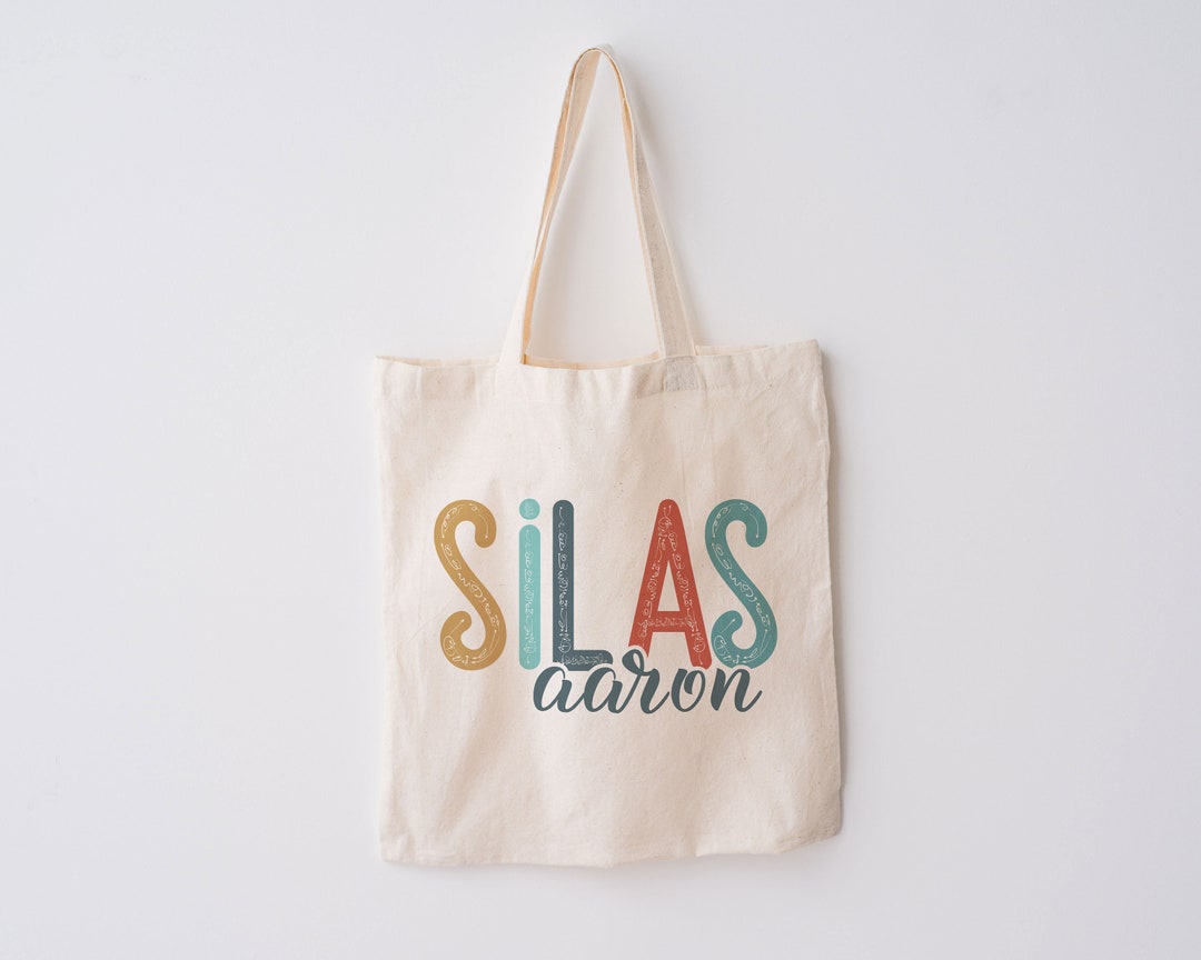 Sleepover Bag, Personalized Name Tote for Kids, Weekend Bag, Carry on ...
