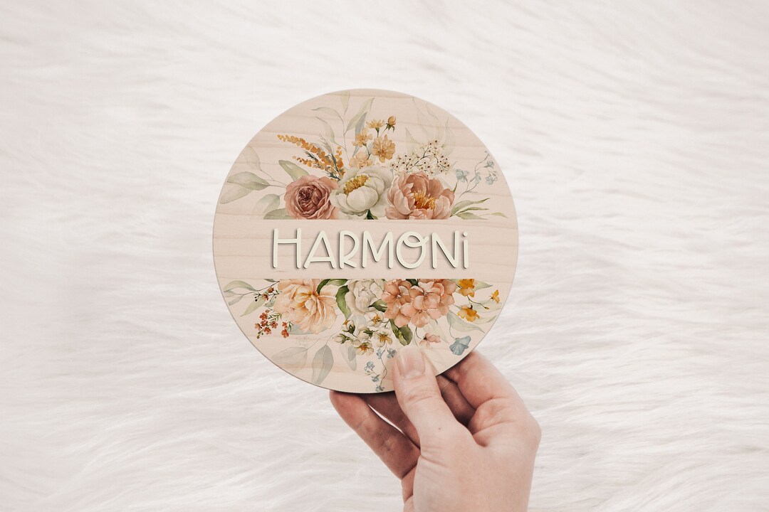 Wooden Baby Name Sign, 3D Newborn Name Sign, Birth Announcement Sign ...