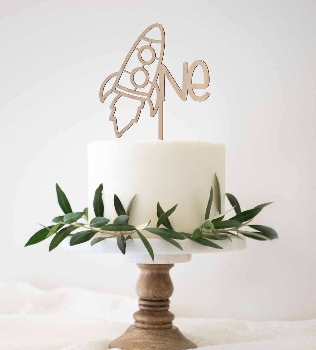 Rocket Ship One Cake Topper Trip Around the Sun Themed Birthday for Toddler Birthday Cake Topper ...