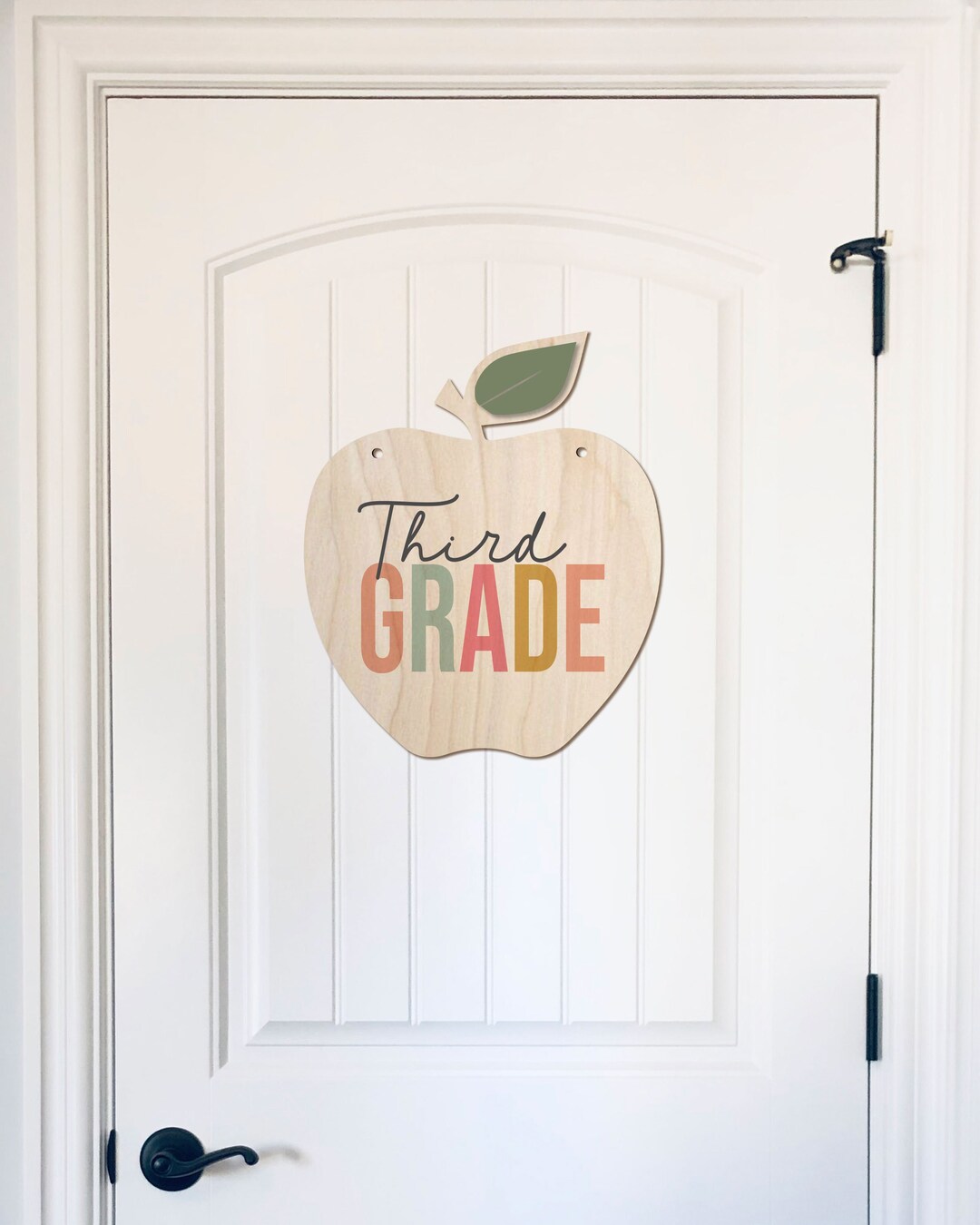 Third Grade Door Hanger Sign, Teacher Appreciation Gift, Round Door ...