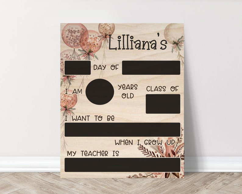 First Day of School Board Sign Reusable 1st Day Chalk Sign Back to ...