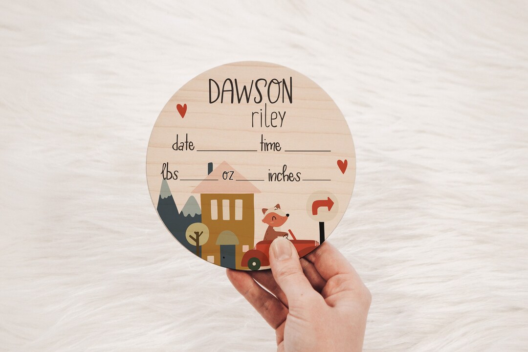 New Baby Stats Sign, Baby Announcement Sign, Baby Boy Birth ...