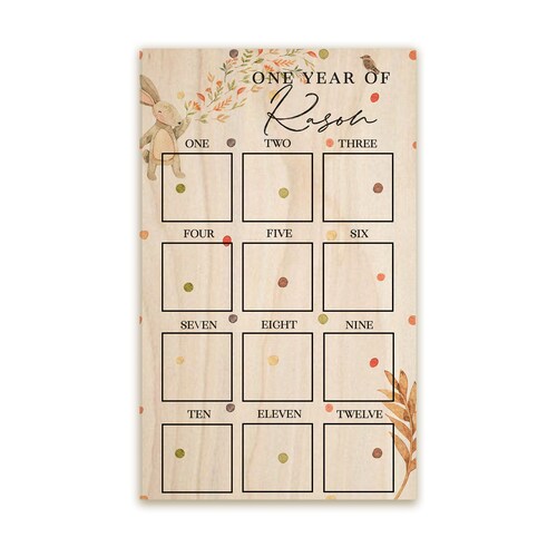 One Year of Baby First Year Board 1st Birthday Picture - Etsy