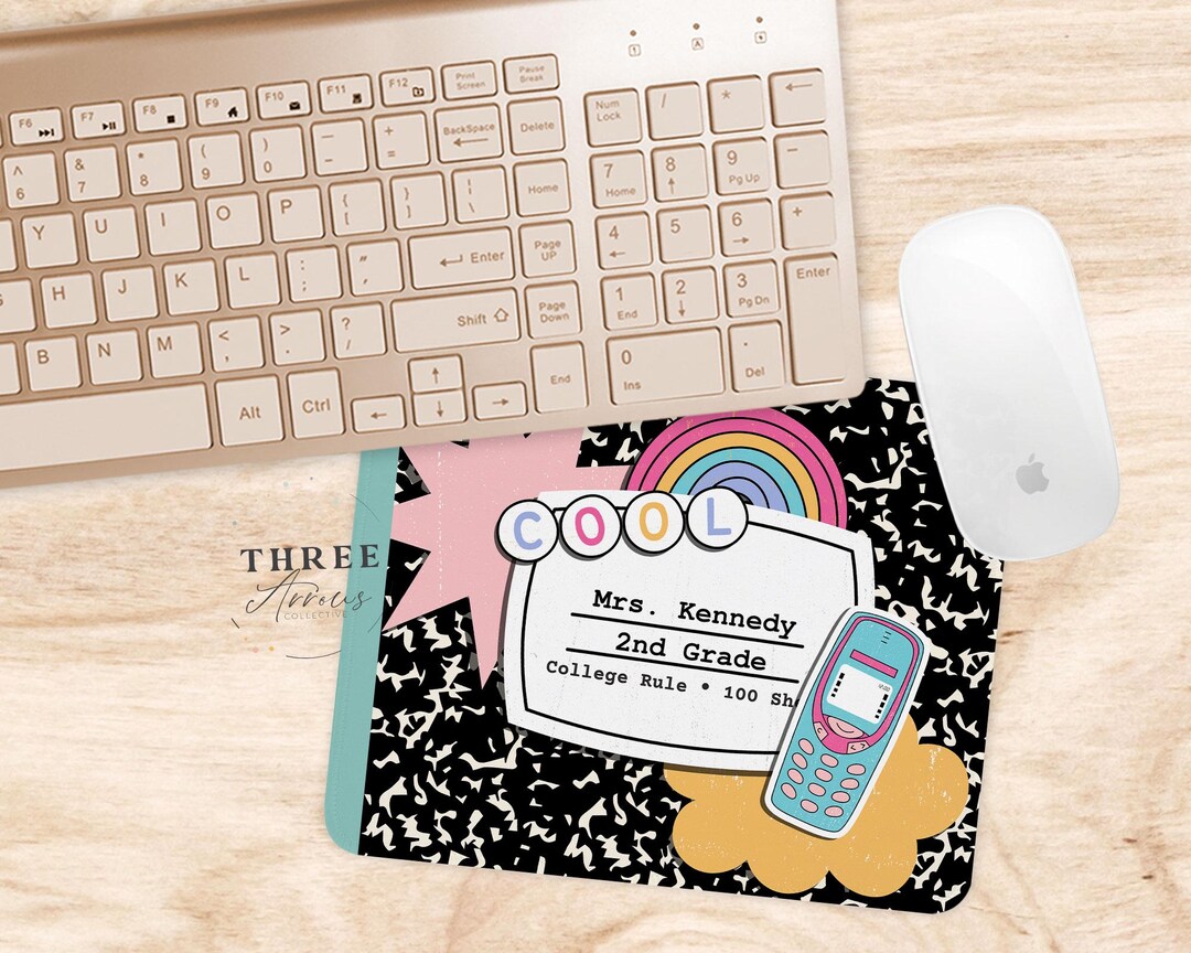 Personalized Teacher Mouse Pad, Composition Book, Teacher Appreciation ...